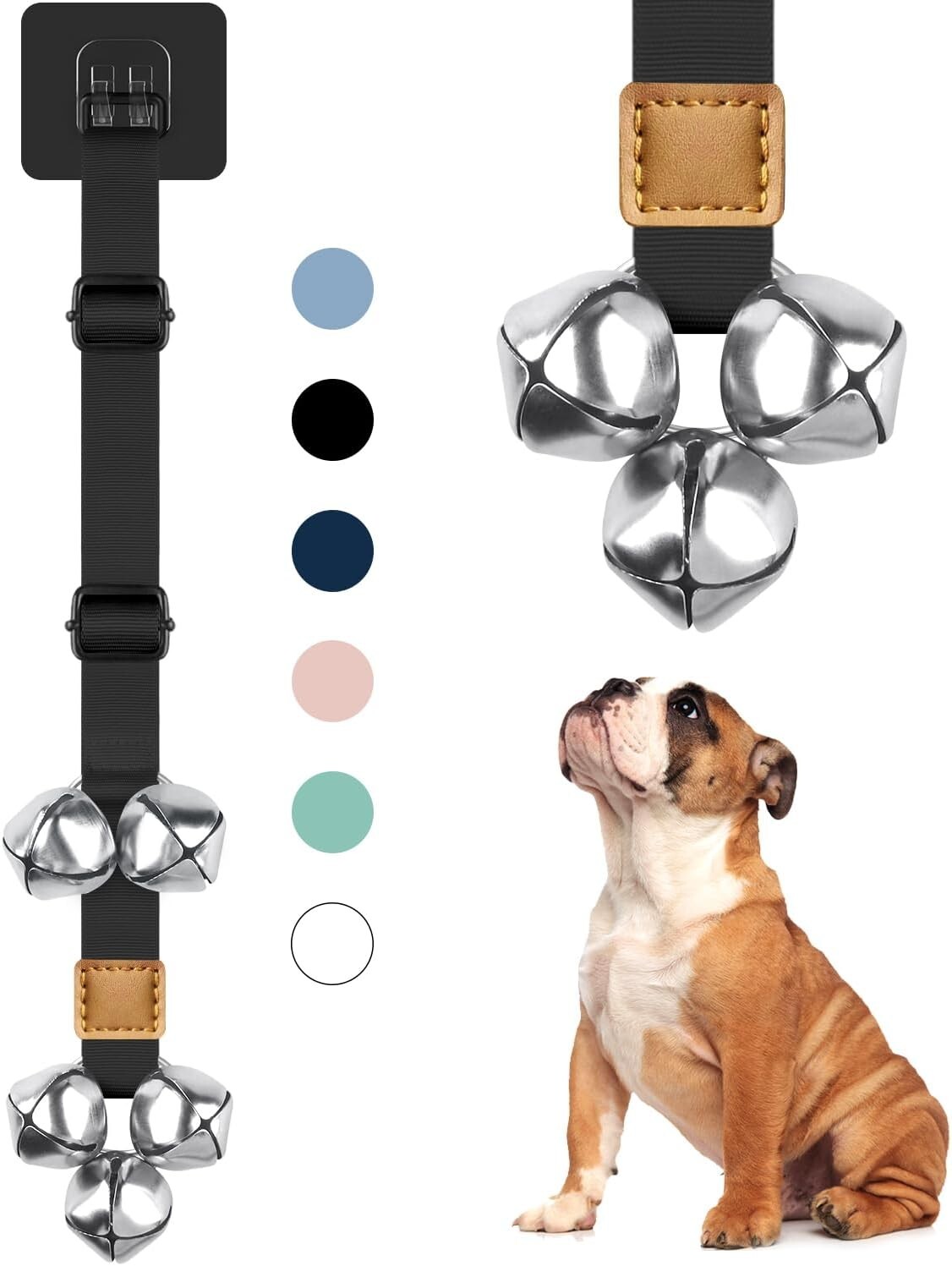 Upgraded Puppy Bells Dog Doorbells for Door Knob/Potty Training/Go ...