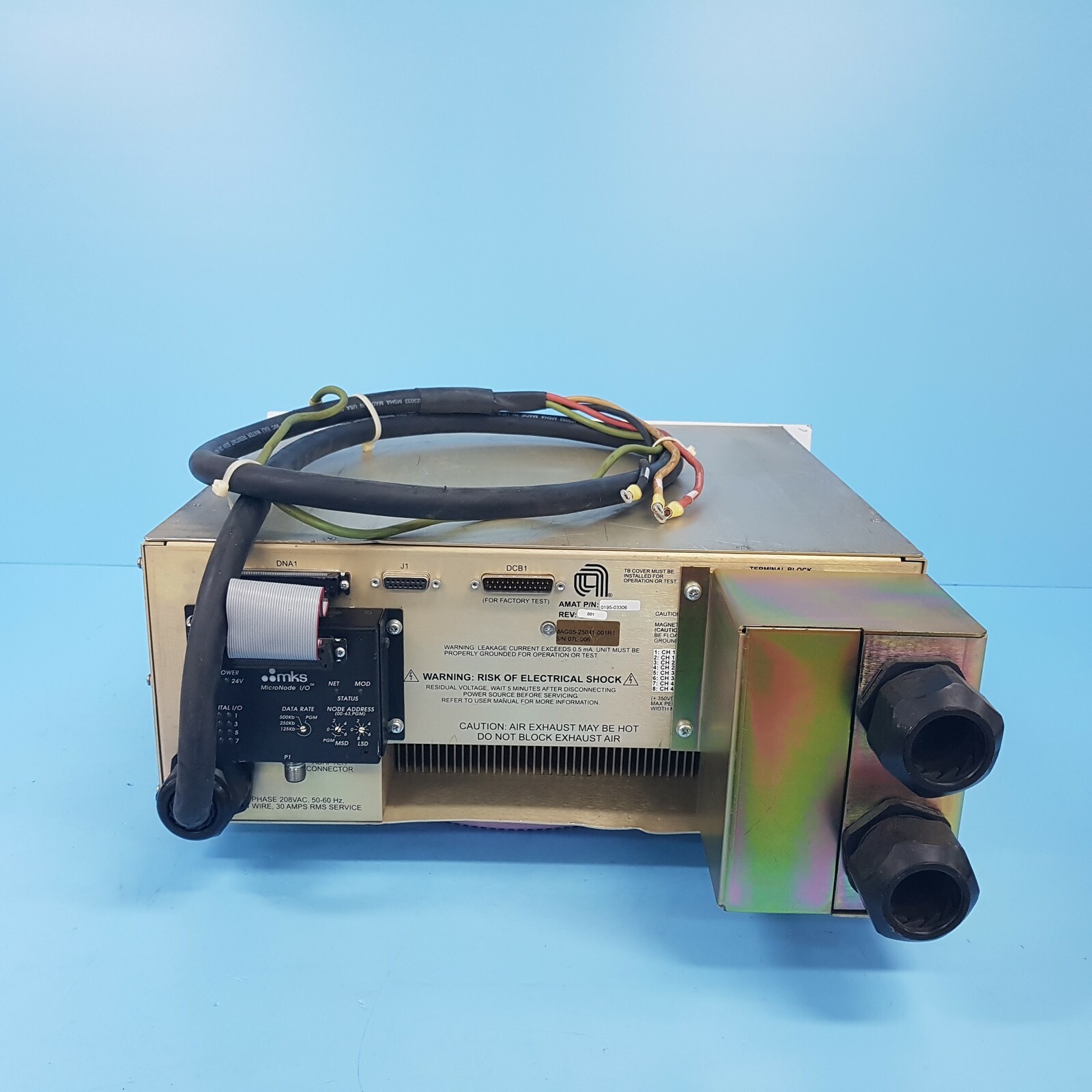 172-0401// AMAT APPLIED 0195-03306 EMAG POWER SUPPLY,4 CHANNEL,208 VAC ...