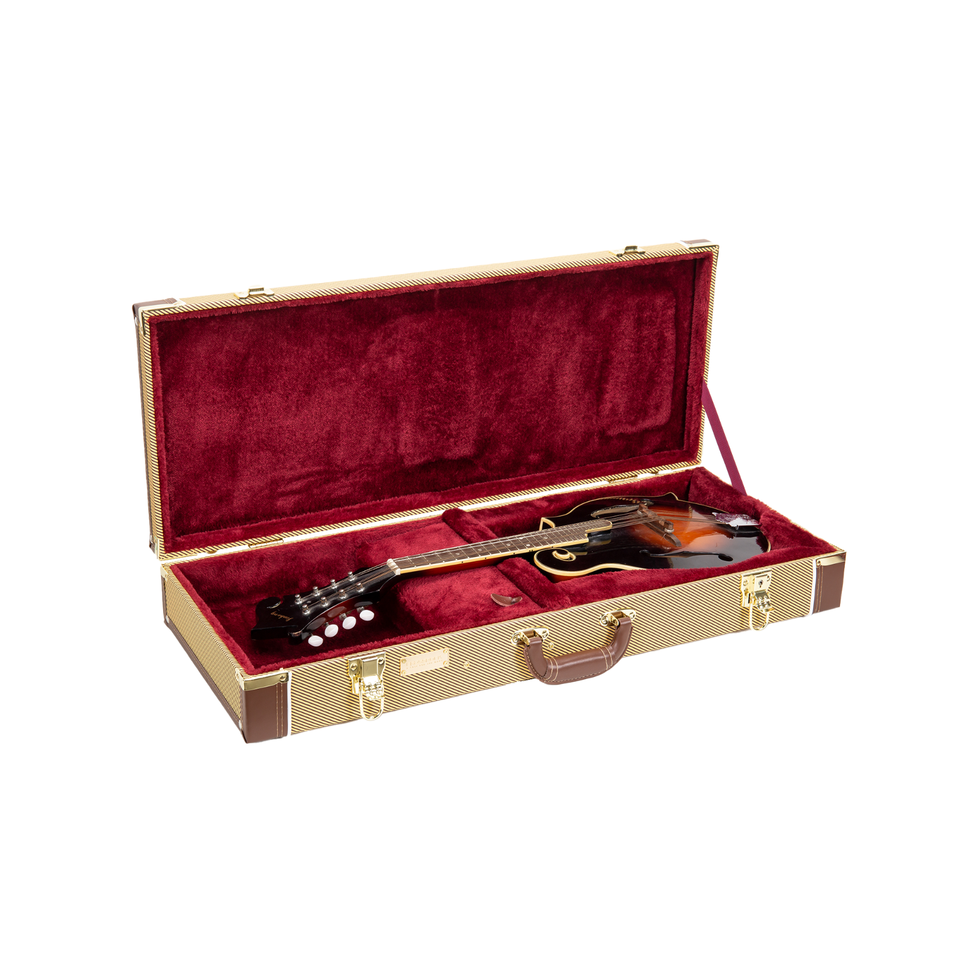 Crossrock Rectangular Wooden Case fits F-Style Mandolin-Vinyl Tweed | eBay