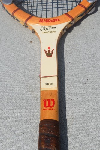 Vintage 1960's Wilson Jack Kramer Autograph Wood Tennis Racquet Racket ...