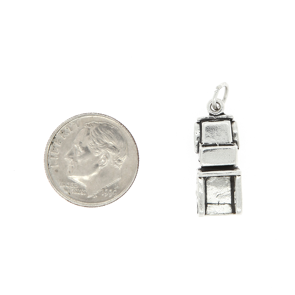 Sterling Silver 3D Dump Truck Vehicle Charm or Pendant | eBay