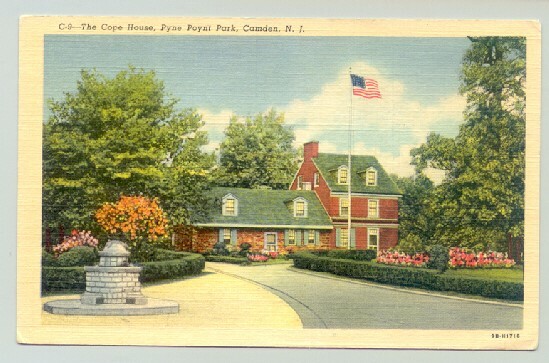 Camden, New Jersey NJ ~ Cope House at Pyne Poynt Park 1940s ^ | eBay