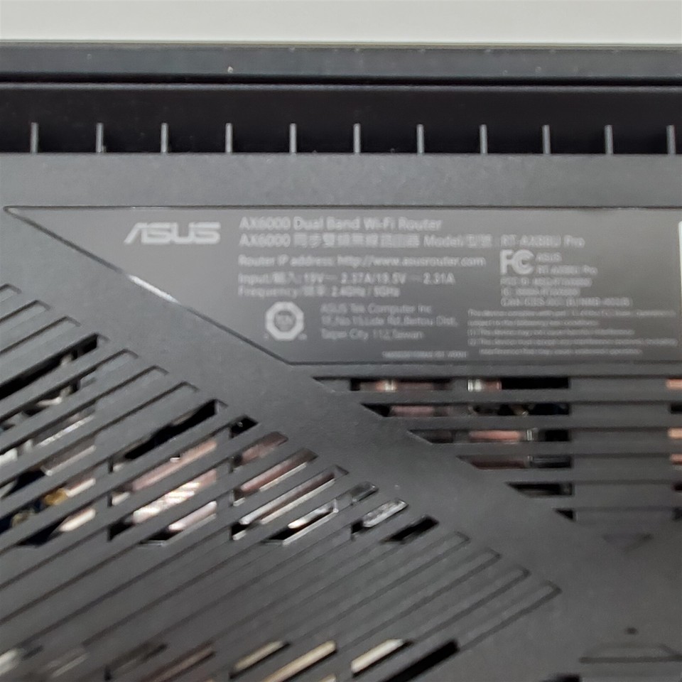 ASUS RT-AX88U Pro 4804 Mbps 4 Port Wireless Router - Black | eBay