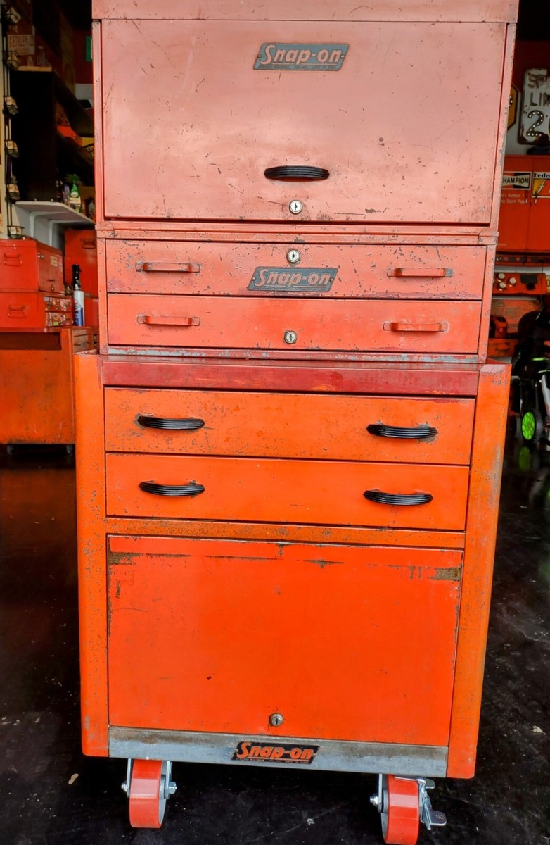 Vintage 1961 Snapon Toolbox Chest Tool Storage Snap On And Blue Point