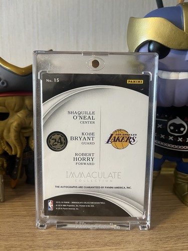 2015 Immaculate Triple Auto Kobe Bryant Shaq O’Neal Robert Horry Lakers ...