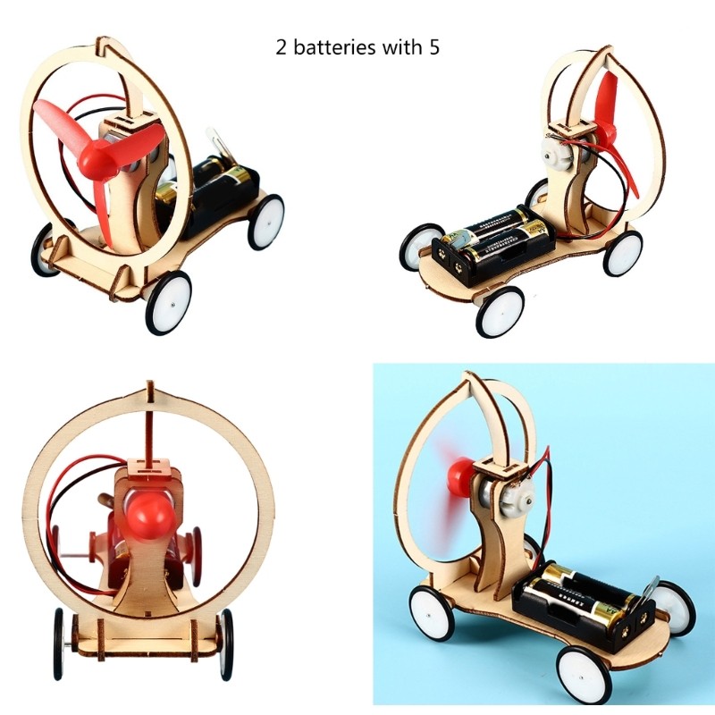 Electric Wind Car Model STEM Learning Toy Activity Wind Power Car Model ...