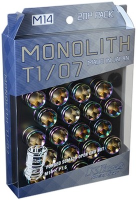 Project Kics Monolith T1/07 Lug Nut Set 14X1.50 20pcs-Neochro WMN04N | eBay