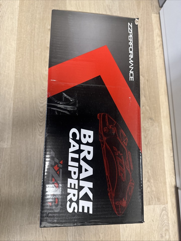 ZZPerformance Red CTS-V ZL1 6 Piston Front Brake Calipers + Pads Pins ...