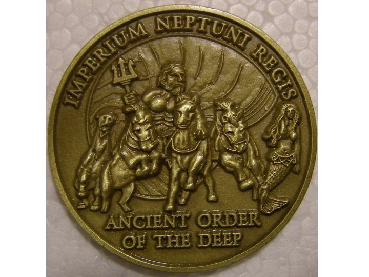 Shellback Ancient Order of Deep Navy Challenge Coin C_S | eBay