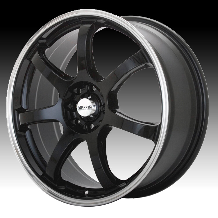 4/Maxxim KN Knight Gloss Black 17x7 5x100 / 5x4.5 40mm (11B-KN77T04405 ...