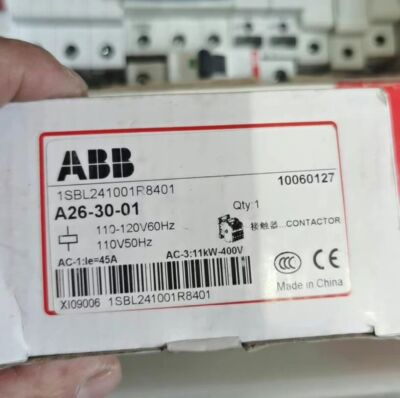 1pc ABB A26-30-01 Contactor 110V50Hz/110-120V60Hz 1SBL241001R8401 | eBay