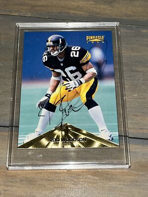 Rod Woodson 1996 Pinnacle Autograph Signed Football Card Steelers HOF ...