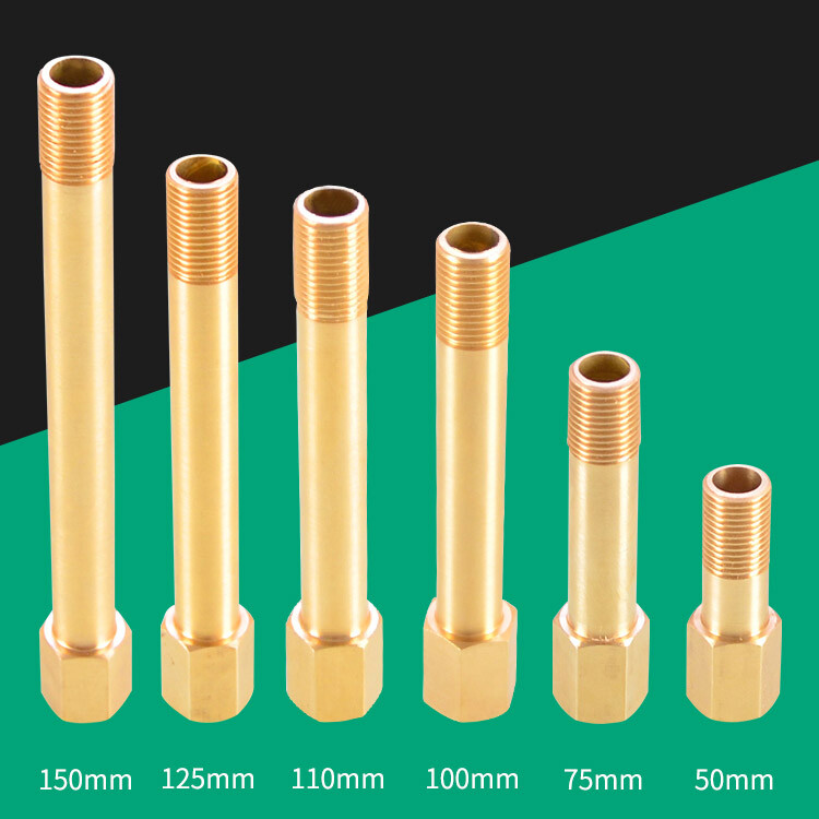 Brass Male To Female Pipe Fitting BSP Thread Extension Connectors 1/8 ...