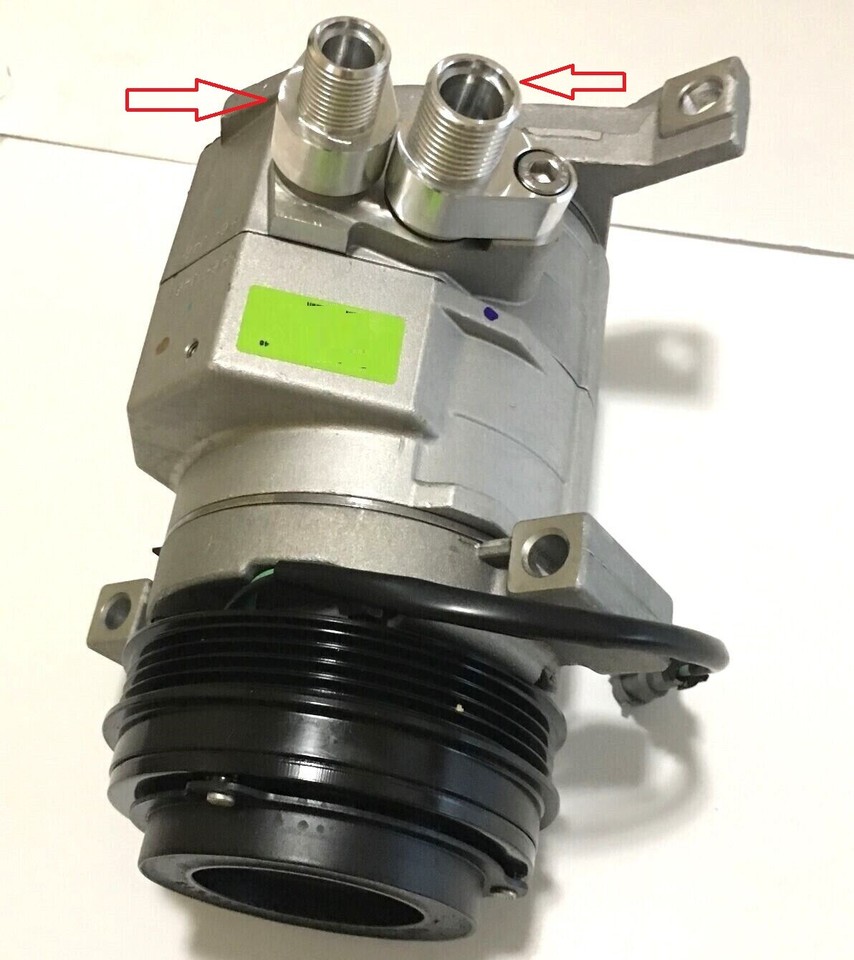 Aluminum LS Swap New A/C Compressor Adapter Fittings for Denso 10S17F ...