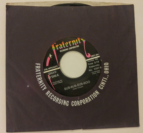 Shad O'Shea & 18 Wheelers - Colorado Call & Bub-Bub-Bub-Boo 45 rpm ...