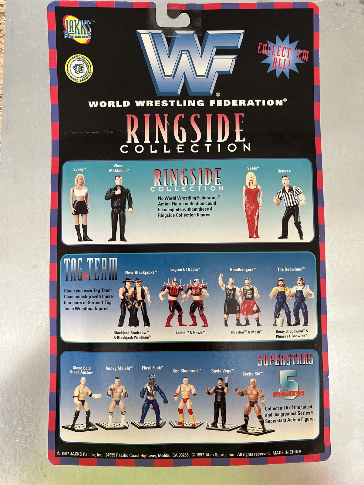 WWF Jakks Ringside Collection Referee MOC BCA WWE | eBay