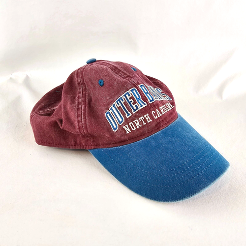 Outer Banks North Carolina Hat Mens Adjustable Red Baseball Destination ...