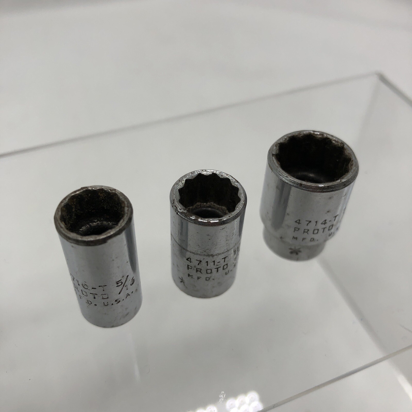 Proto Los Angeles 4710 4711 4714 5/16" 11/32" 7/16" 12pt 1/4" Drive ...