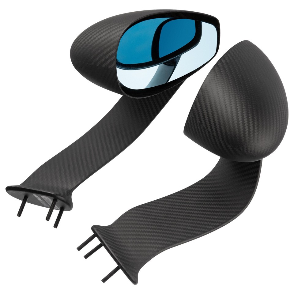 Ferrari 458 GT3 Carbon Fiber Racing Mirrors - Fits OEM Doors! Matte ...
