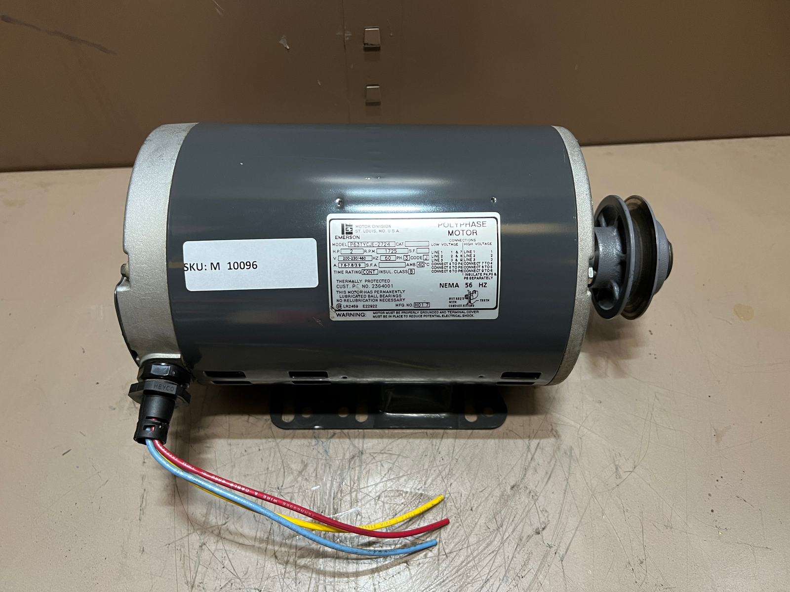 Emerson P63TY 2HP 200-230/460V 3PH Electric Model | eBay