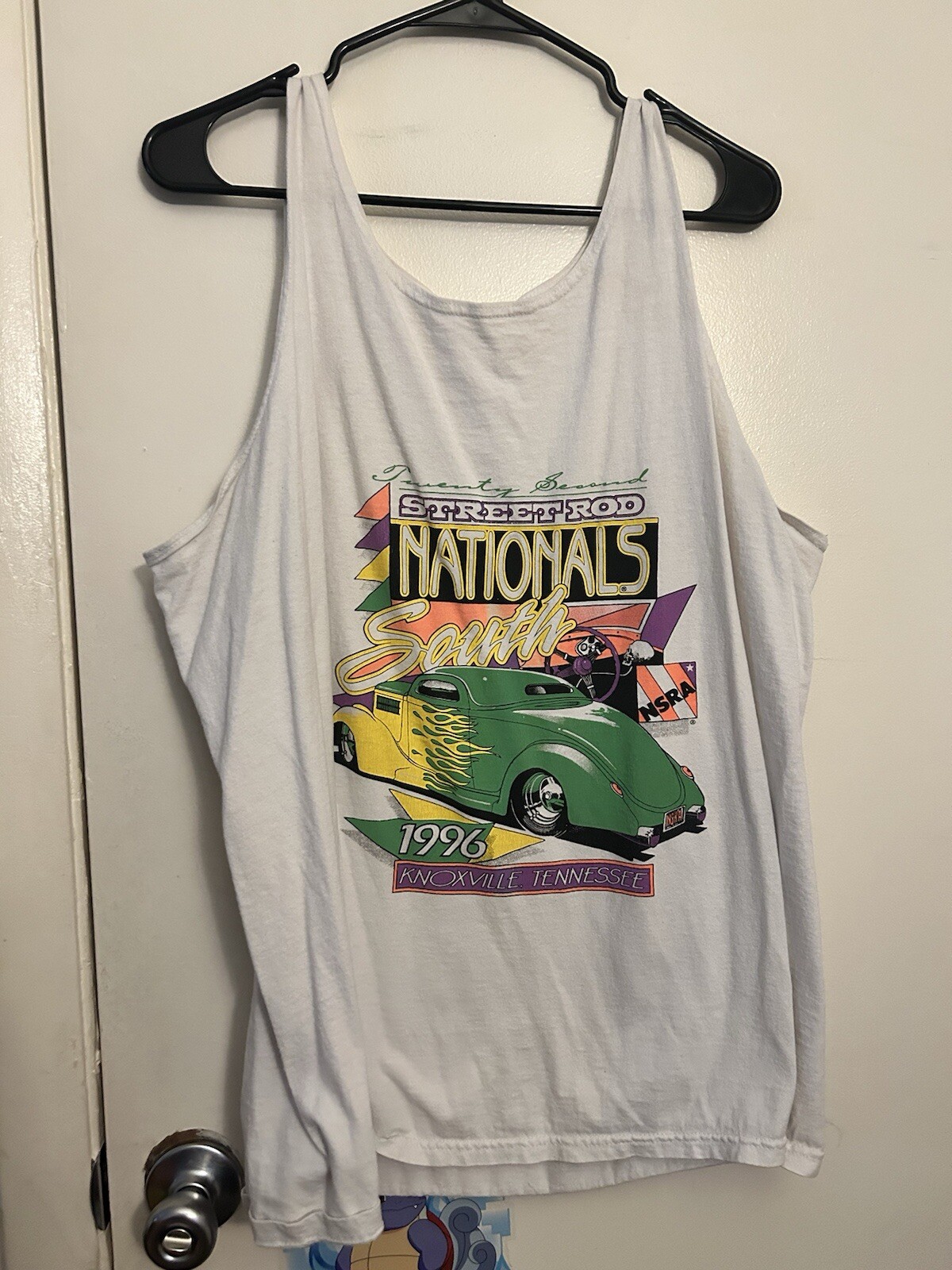 Vintage 1990s Hot Rod Street Rod Muscle Car Tank Top … - Gem