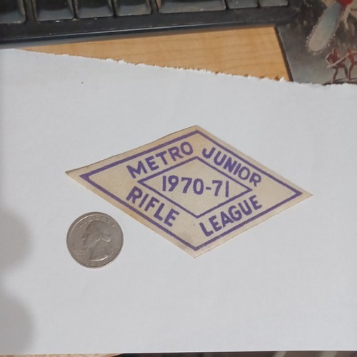 Metro Junior Rifle League 1970-71 Patch Vintage | eBay