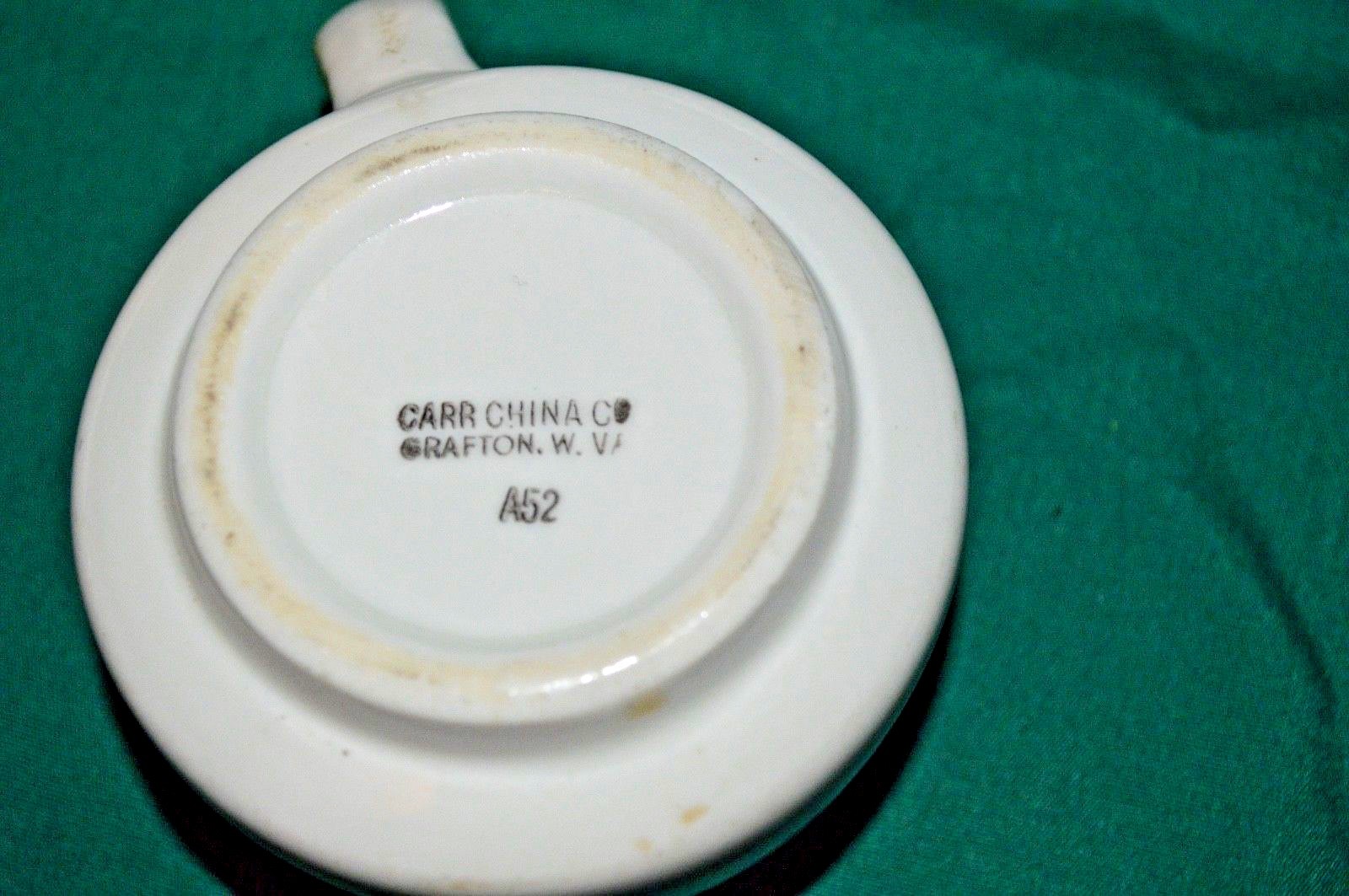 Carr China Co. Grafton W.Va 8pc Cup Set | eBay