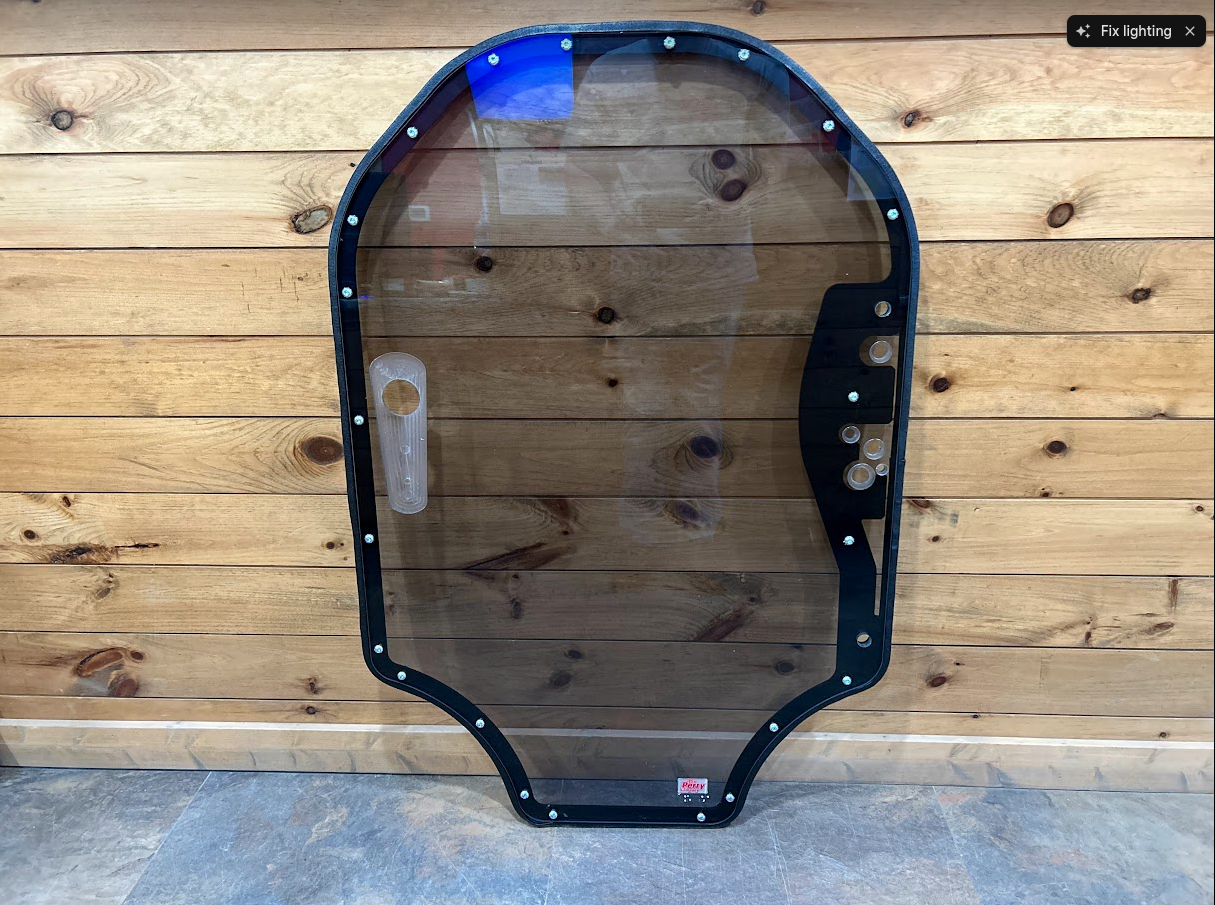 1/2" Tinted Caterpillar D Skid Steer Door Polycarbonate Lexan Mulcher ...