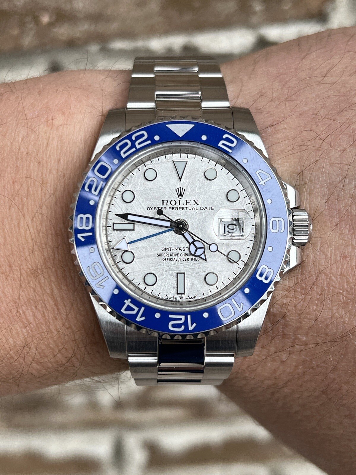 Rolex 40mm GMT Master II 116710 Meteorite Dial Blueberry Ceramic Insert ...