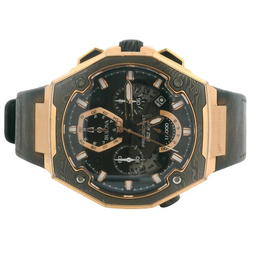 Bulova Series X Precisionist Black Leather Watch 98B356 10th ...