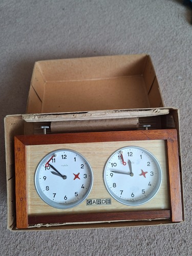 RUHLA GARDE Vintage Championship-Quality Analogue Chess Clock from mid ...