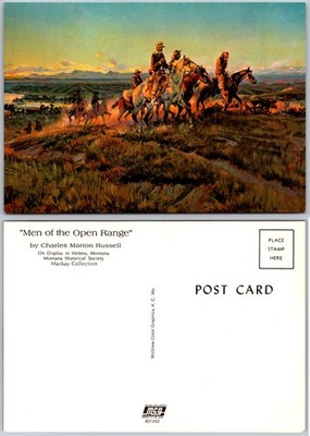 Continental Men On The Open Range Postcard | eBay