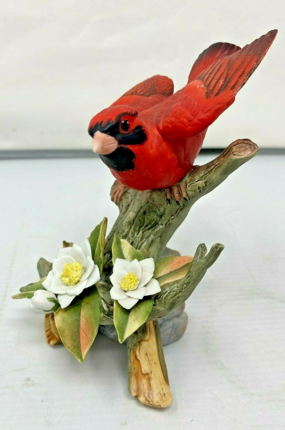 1986 Lefton Cardinal China Hand Painted # 06300 Beautiful white flowers ...