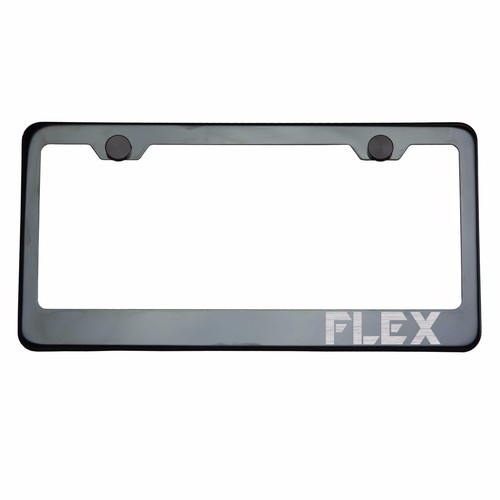 Titanium Gun Metal License Plate Frame FLEX Laser Etched Metal Screw ...