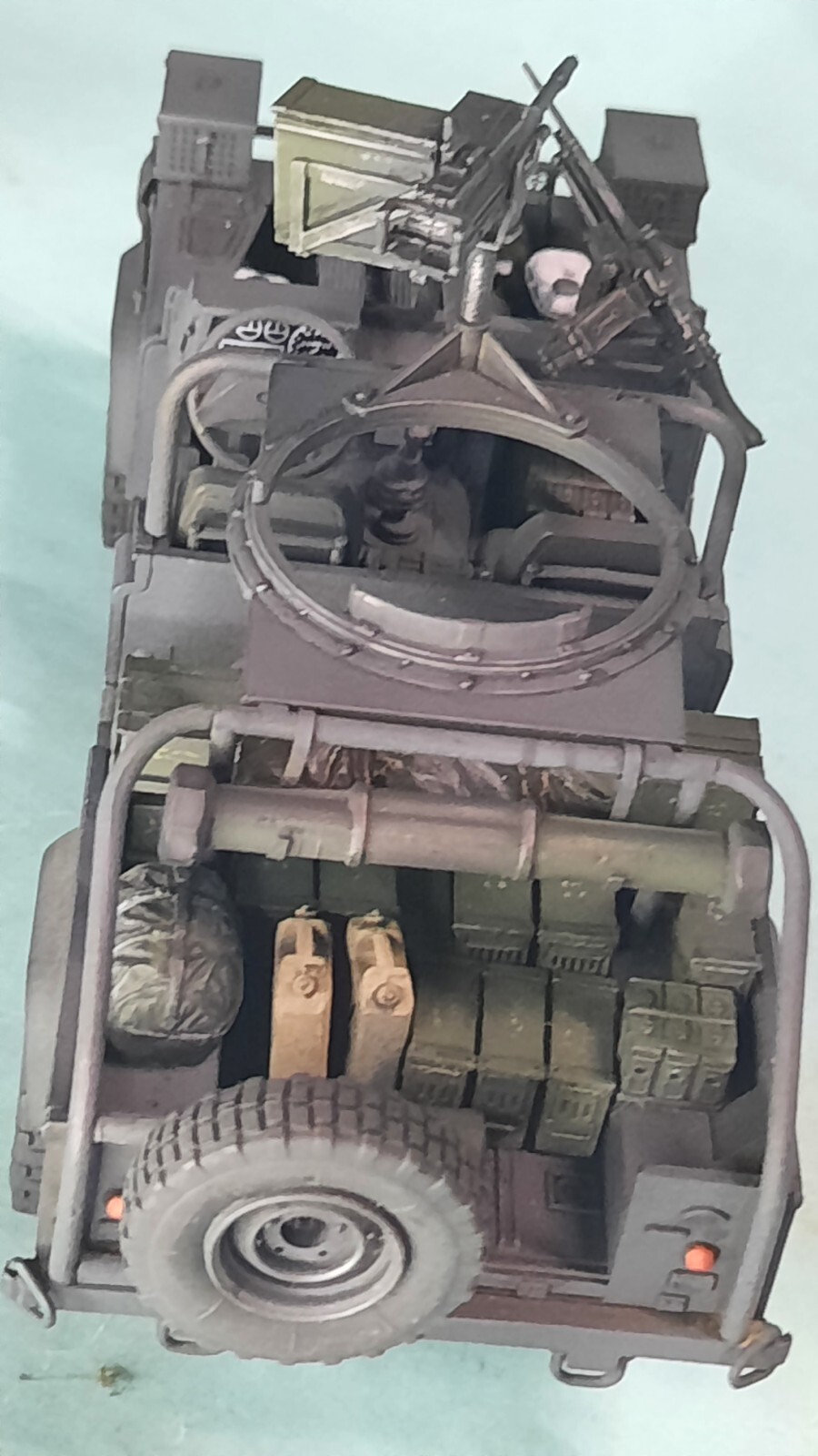 1/35 Built HobbyBoss RSOV Defender Land Rover M19 Grenade Launcher w ...