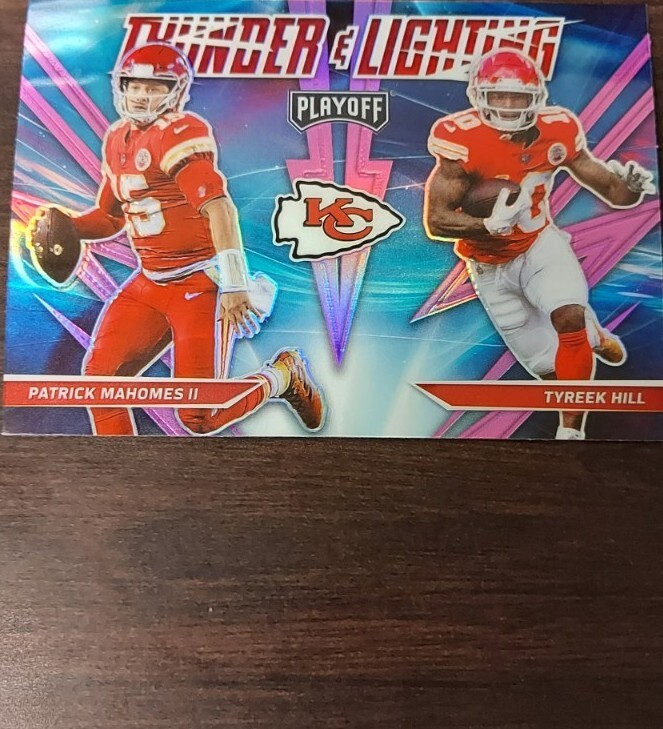 2021 Playoff Thunder and Lighting #TL5 Patrick Mahomes II Tyreek Hill ...
