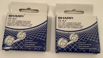 SHARP LIFT OFF CORRECTION TAPE ZX-4LF - LOT OF 2 - NEW IN BOX | eBay