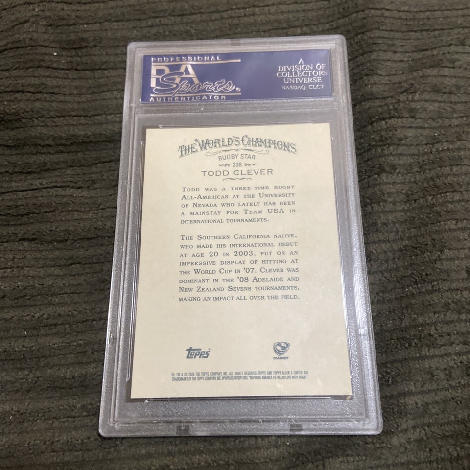 2008 Topps #238 Todd Clever Allen & Ginter Psa 10 Pop 1/4 | eBay
