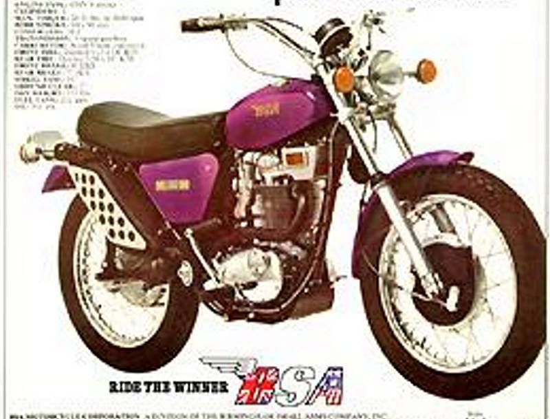1971-73 BSA B25, B50, TR5T Side Stand. A50, A65, A75, X75 Center Stand ...