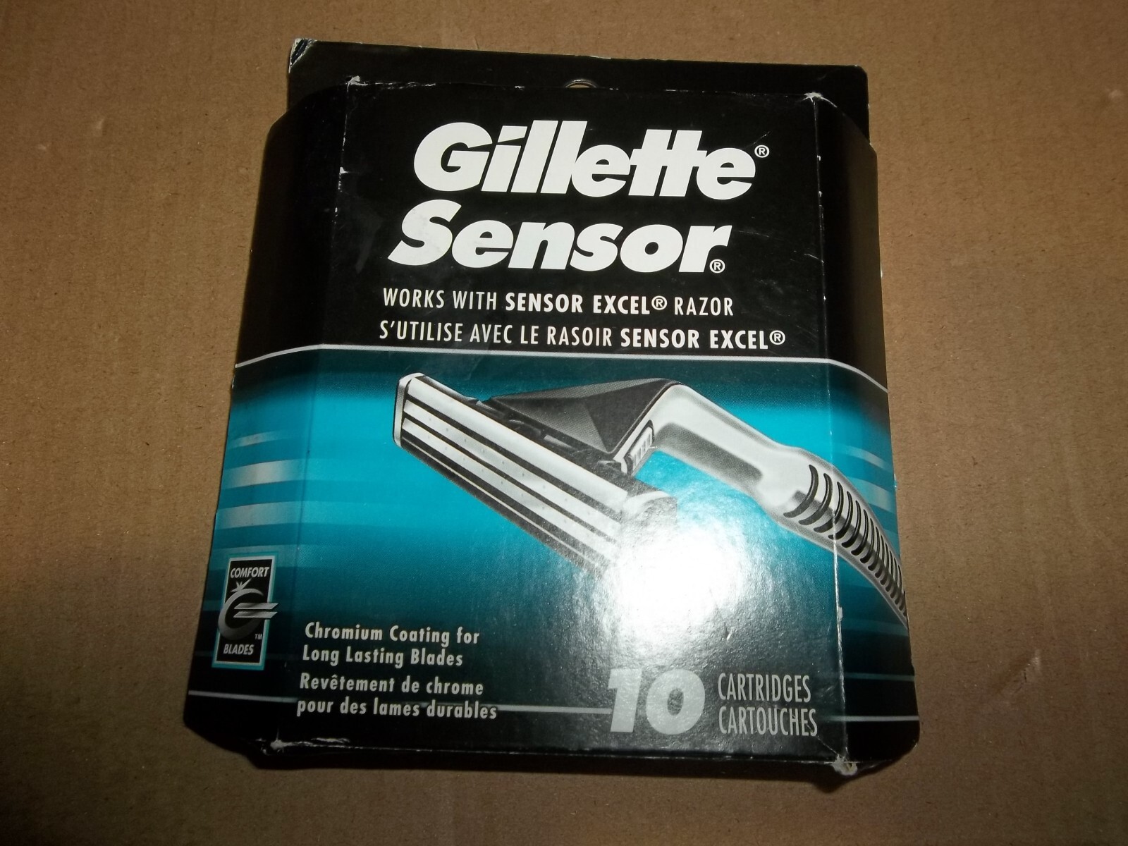 Gillette Sensor Refill Razor Blades, 10 Cartridges BRAND NEW ...