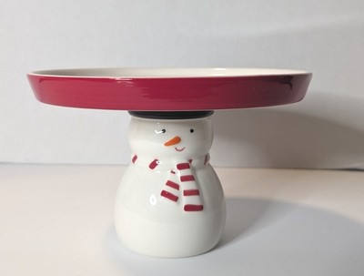 Target Bullseye Playground Snowman Cake Stand Cupcake Display Tray ...