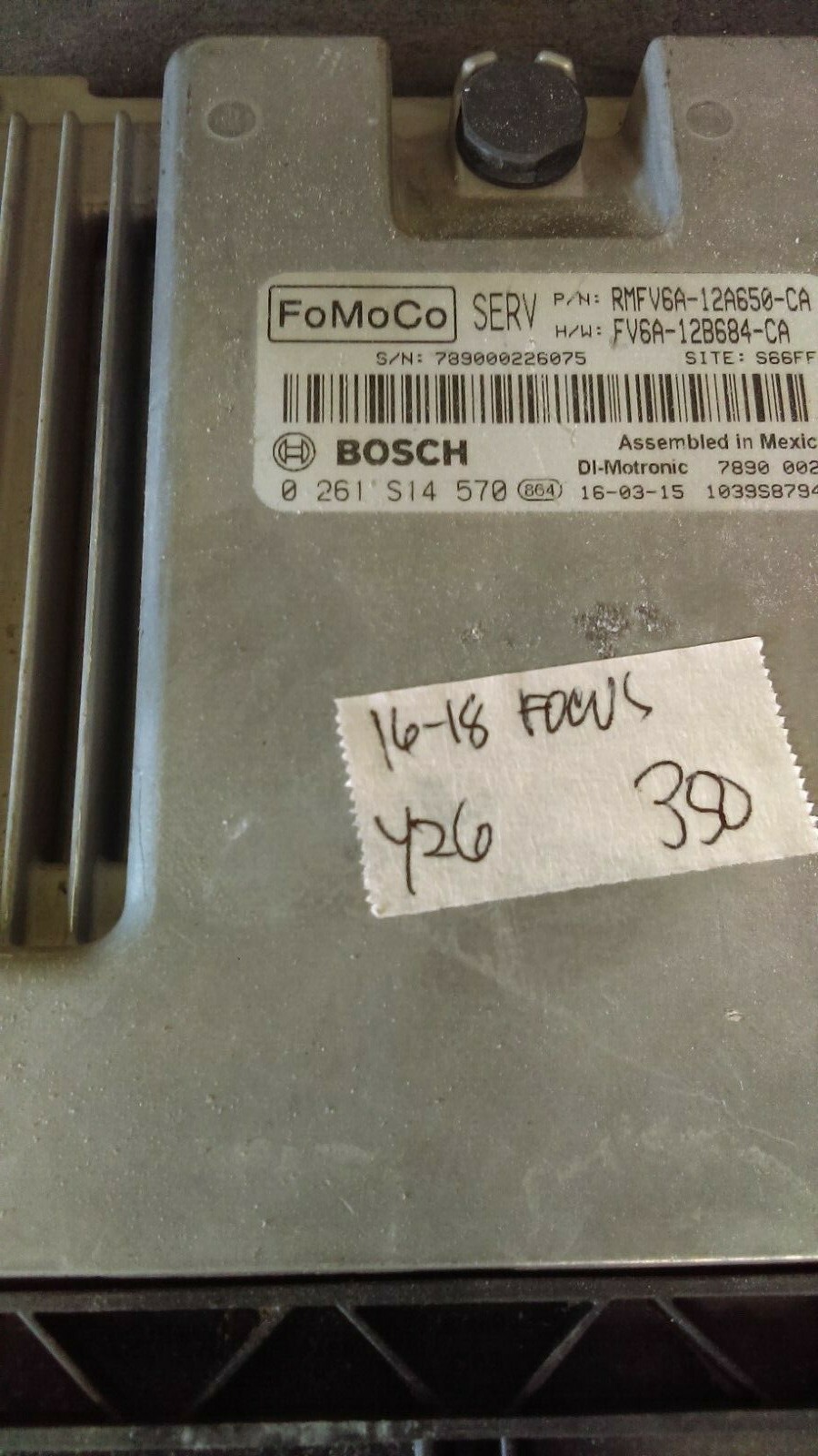 2016-2018 Ford Focus ecm ecu computer RMFV6A-12A650-CA | eBay