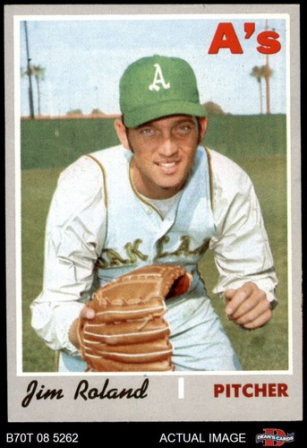 1970 Topps #719 Jim Roland Athletics 7 - NM | eBay