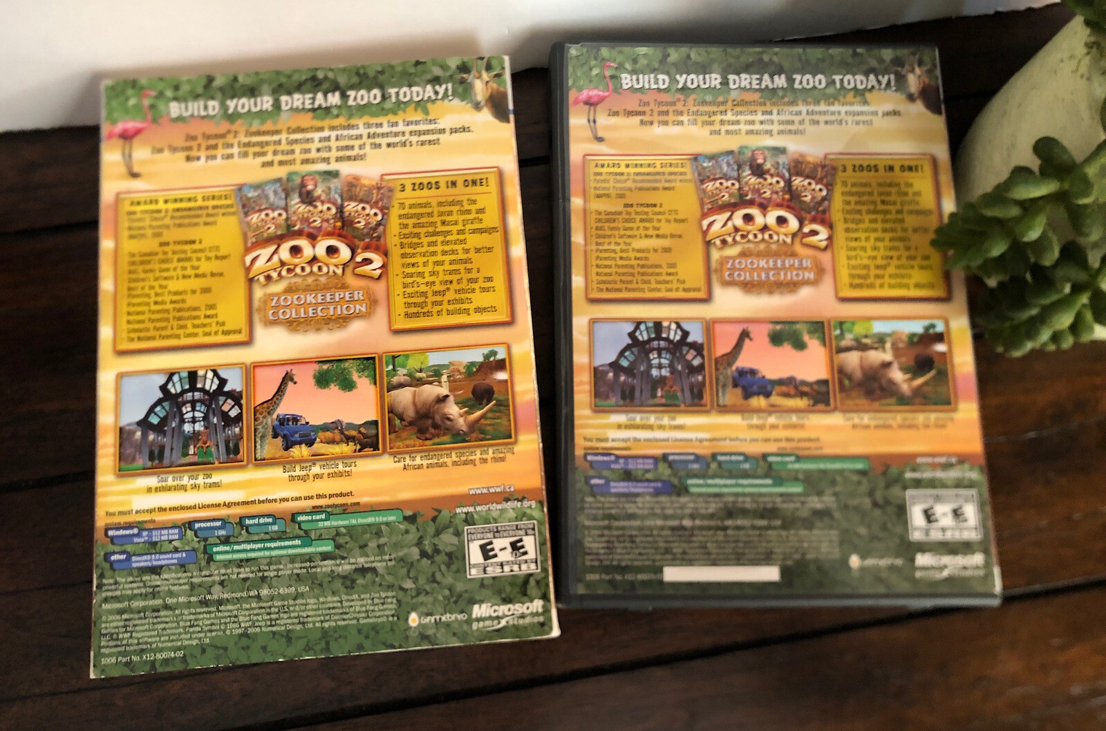 Zoo Tycoon 2: Zookeeper Collection (2006) Microsoft PC CD Disc 1 & 2 | eBay