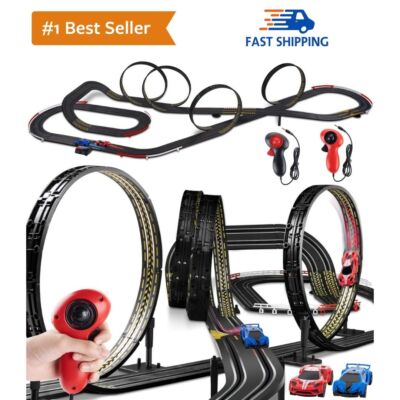 Slot Car Race Track Set Electric Powered Race Track Dual Racing Car ...