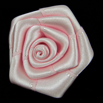 Large 40mm Baby Pink Pearl Roses Sewing Craft Dressmaking, Satin ...