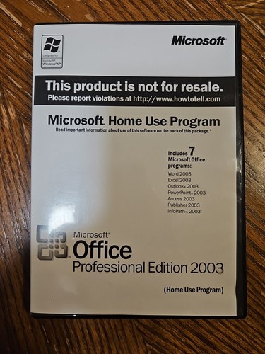 Microsoft Office Professional Edition 2003 (Home Use Program) w ...