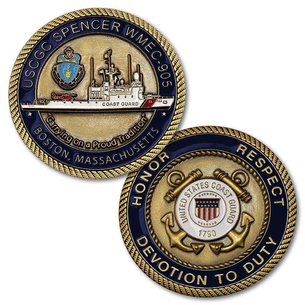 United States Coast Guard Cutter USCGC Spencer WMEC 905 Challenge Coin ...