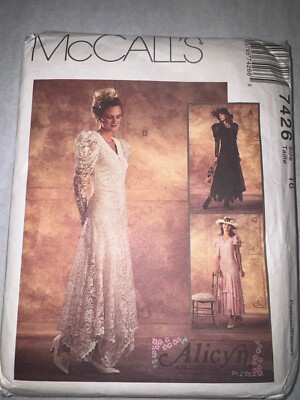 McCalls Pattern 7426 Size 16 Plus Size Wedding Formal Dress UNCUT | eBay