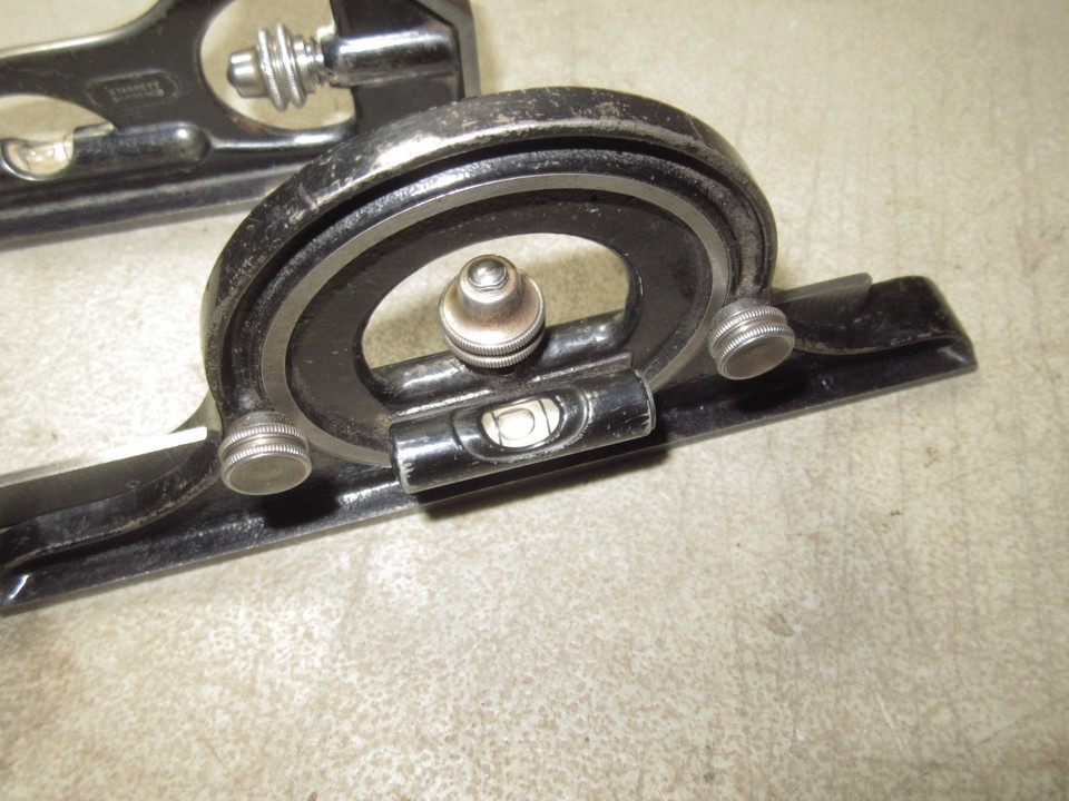 L S Starrett Machinist combination square & angle protractor finder 18 ...